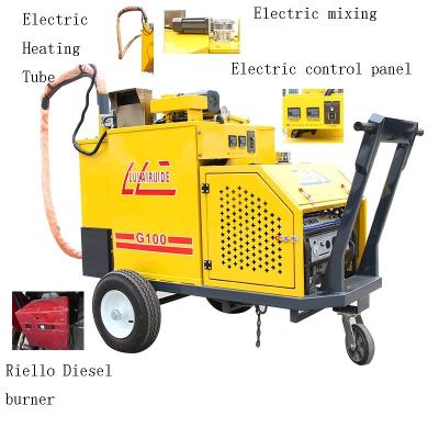 China Asphalt Road Crack Sealing Machine With 100L Hot Melt Kettle for sale