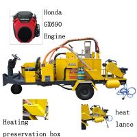 China 350L Hot Melt Kettle Asphalt Crack Filler Machine 25hp Power for sale