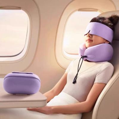 China Memory Foam Travel Neck Pillow U-Shaped Support for Airplane Sleeping Portable Head Chin Support for sale