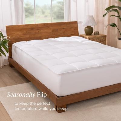 China Duck Feather and Down Mattress Topper 75 Percent Fill for Restful Sleep Comfort for sale