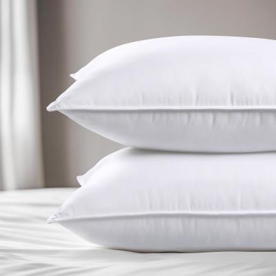 China 100% Cotton Shell Pillow with 3D Polyester Antibacterial Filling 40x40cm 133x100 Thread Count for sale