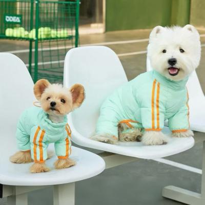 China White Duck Down Dog Jacket Winter Full Leg Coverage 4 Paw Small Dog Coat Warm Cozy Schnauzer Bichon Frise Tiny Breeds for sale