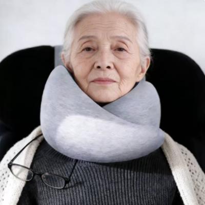 China Memory Foam U-Shaped Travel Neck Pillow Cervical Support for Airplane Office Nap Neck Pain Relief for sale