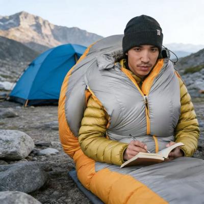 China Extreme Cold Weather Sleeping Bag -30°C 800 Fill Goose Down Lightweight Adult Camping Bag for sale