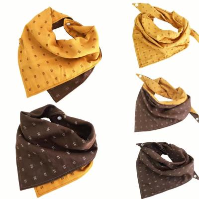 China Reversible Dog Bandana Adjustable Double-Sided Bib Scarf for Small to Large Breeds 15-22 Inch Neck for sale