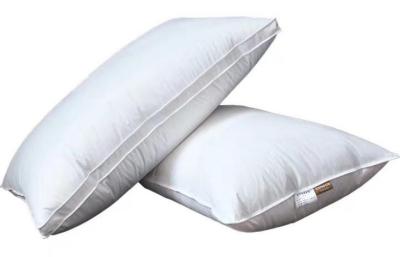 China 100% Cotton Soft Pillow with 3D Poly Filling Double Stitch Piping 50x70cm for sale
