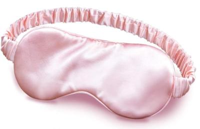 China 100% Mulberry Silk Sleep Mask Double Layer Filling Elastic Strap Travel Nap Eye Mask for sale