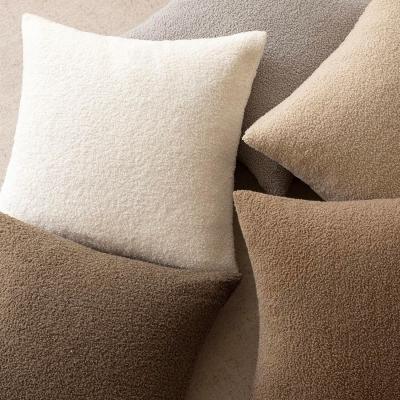 China Lamb Fleece Cushions 180-250GSM Sherpa Fleece 100% Polyester for Sofas Beds Office Chairs for sale