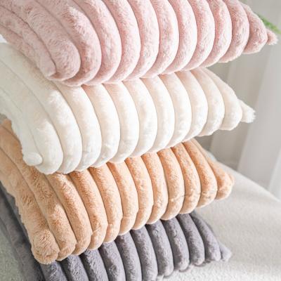 China Lamb Flannel Fleece Cushion Soft Smooth Fleece Surface Stylish Seating Essential for Home Office for sale