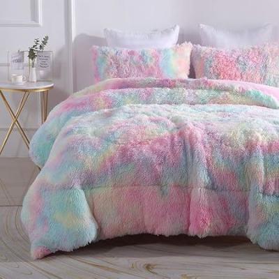 China Double-Sided Printed Coral Fleece Sherpa Quilt Set 100% Polyester Filling 220x240cm for sale