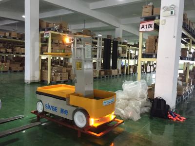China 6m Mast Type Aluminum Self Propelled Elevating Work Platforms Stock Picker 1 Person Allowed with Maintenance-Free Battery for sale