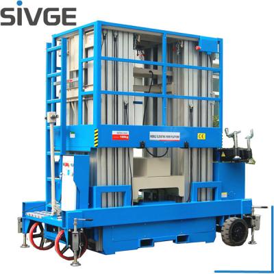 China Multi Mast Hydraulic Lift Ladder 18m Platform Height For One Person for sale