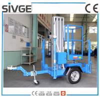 China Trailer Type Mobile Work Platform , 6 Meter Aluminum Self Propelled Manlift for sale