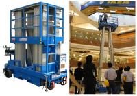 China Big Capacity Aerial Vertical Mast Lift Four Mast 8 Meter For Maintenance Service for sale