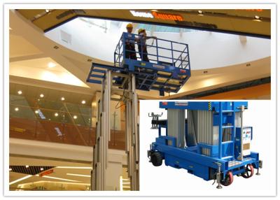 China Aerial Vertical Mast Lift 10 Meter 480 kg Capacity Four Mast For Auto Stations for sale