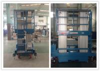China 300kg Capacity Aerial Vertical Mast Lift Four Mast 14 Meter For Two Men for sale