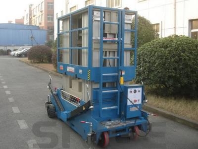 China Motor Driven Aluminum Work Platform 16m Multi Mast For One Man 160 kg Load Capacity for sale