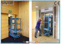 China 1 Person Worrking Aerial Work Platform 136kg Rated Load With Easy Loading Device for sale