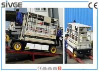 China Indoor / Outdoor Hydraulic Work Platform Lift Self Propelled 10m Height for sale