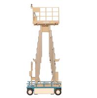 China Most Stable And Safest 10 M Self-propelled Electric Four Mast Lift Vertical Platform Lift Aerial Work Platform 12m for sale