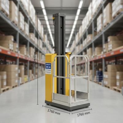 China CE Standard One Man Lift Single Person Lift Platform with 1760 Mm Stowed Height and 300 Lbs Capacity for Tight Spaces for sale