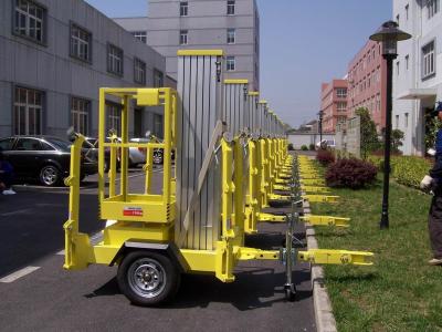 China 10m Platform Height Aluminium Alloy Trailer Mounted Aerial Work Platform Lift for sale