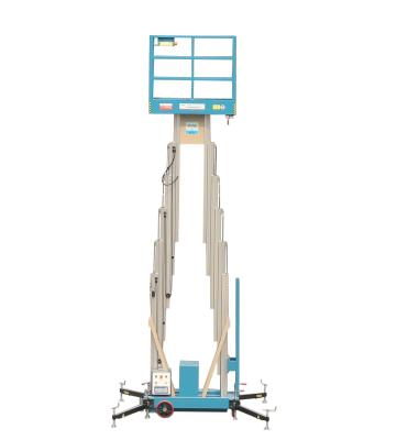 China Aluminum Twin Mast 1.5kw 10m Elevated Work Platform for sale