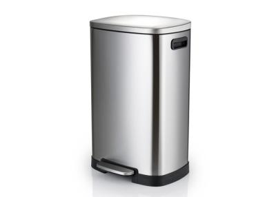 China Recycling 355mm Width Stainless Steel 13 Gallon Trash Can for sale