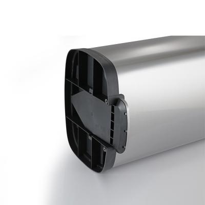 China Rectangular 50 Liter 410 Stainless Steel Recycling Bin for sale