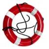 China High quality solid foam swimming life buoy professional adult children Marine emergency flood prevention plastic for sale