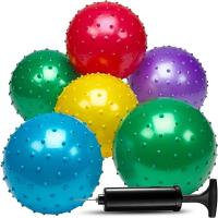 China Bounce Ball Sensory Balls Knobby Party Balls Massage Balls with Air Pump for sale