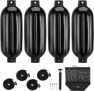 China Boat Fender 4 Pack Boat Bumpers Fenders with 4 Ropes for sale