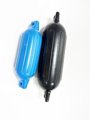 China Made Storm Gard Double-Eye Boat Fender for 25' to 35' Long Boats - Black Vinyl for sale