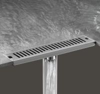 China 304 Stainless Steel Linear Shower Drain DN50 Rectangular Floor Drain 600mm for sale