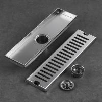 China 304 Stainless Steel Linear Shower Drain DN50 Rectangular Floor Drain 600mm for sale