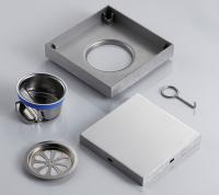 China 304 Stainless Steel Invisible Floor Drain Tile Insert Hidden Recessed Anti Odor Shower Drain 8x8 cm to 30x30 cm for sale
