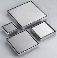 China 304 Stainless Steel Invisible Floor Drain Tile Insert Hidden Recessed Anti Odor Shower Drain 8x8 cm to 30x30 cm for sale