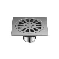 China 304 Stainless Steel Floor Drain 10x10cm High Flow Anti Odor for Washing Machine Hotel Engineering for sale