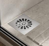 China 304 Stainless Steel Floor Drain 10x10cm High Flow Anti Odor for Washing Machine Hotel Engineering for sale
