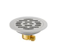 China 304 Stainless Steel Floor Drain DN03 Anti Odor Shower Drain with Hair Catcher 9.8x9.8cm for sale