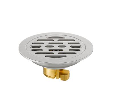China 304 Stainless Steel Floor Drain DN03 Anti Odor Shower Drain with Hair Catcher 9.8x9.8cm for sale