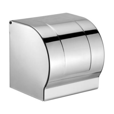 China 304 Stainless Steel Toilet Paper Holder Self-Adhesive Wall Mounted Tissue Box 20cm Rustproof Bathroom Kitchen for sale