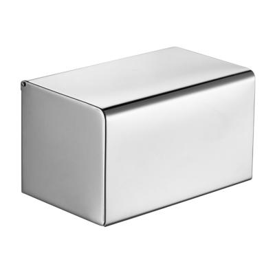 China 304 Stainless Steel Toilet Paper Holder Waterproof Wall Mounted Tissue Box 20x20cm for sale