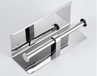 China 304 Stainless Steel Toilet Paper Holder with Phone Shelf Wall Mount 2-in-1 Tissue Roll Holder C19 for sale