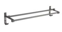 China Aluminum Towel Rack Wall Mounted 60cm Bathroom Kitchen Towel Holder Rust Resistant for sale