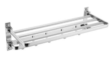 China Aluminum Towel Rack Wall Mounted Bathroom Kitchen Towel Holder 60cm Rust Resistant for sale