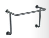 China Mocee Wall Mounted Aluminum Towel Rack 60cm Gunmetal Gray Rust Resistant Bathroom Towel Holder for sale