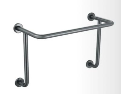 China Mocee Wall Mounted Aluminum Towel Rack 60cm Gunmetal Gray Rust Resistant Bathroom Towel Holder for sale