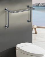 China Mocee Wall Mounted Aluminum Towel Rack 60cm Gunmetal Gray Rust Resistant Bathroom Towel Holder for sale