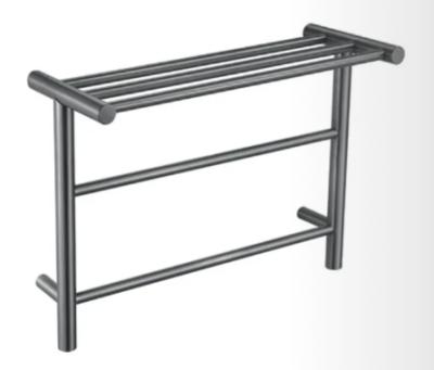 China Mocee Wall Mounted Aluminum Towel Rack 60cm Rust Resistant Bathroom Towel Holder for sale